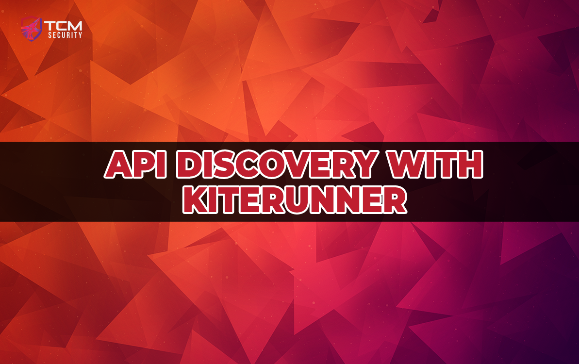 API Discovery with Kiterunner - TCM Security